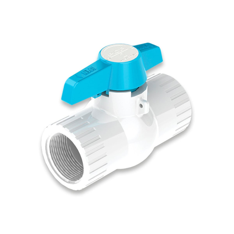 VALVULA BOLA ROSCADA PVC