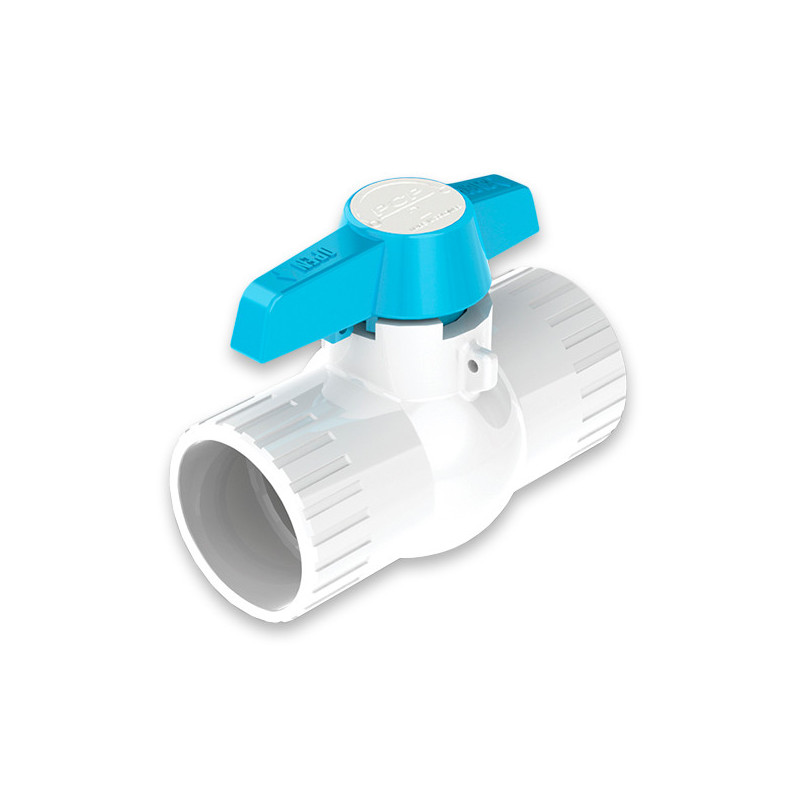 3070 VALVULA BOLA PVC 1 1/2 LISA(20)